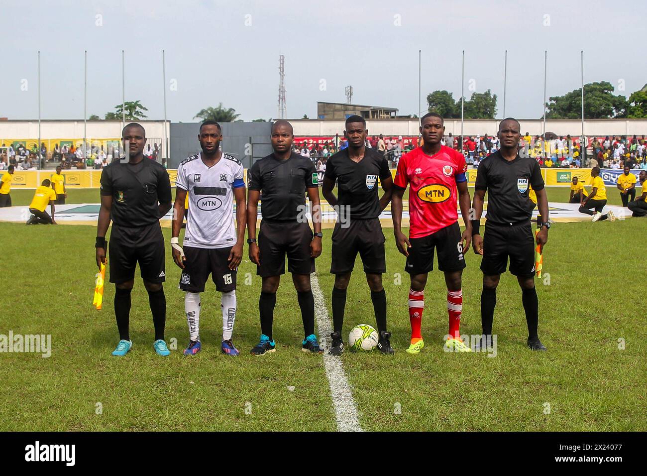 DOUALA, CAMEROON - APRIL 18: Victoria United and Stade Renard during ...