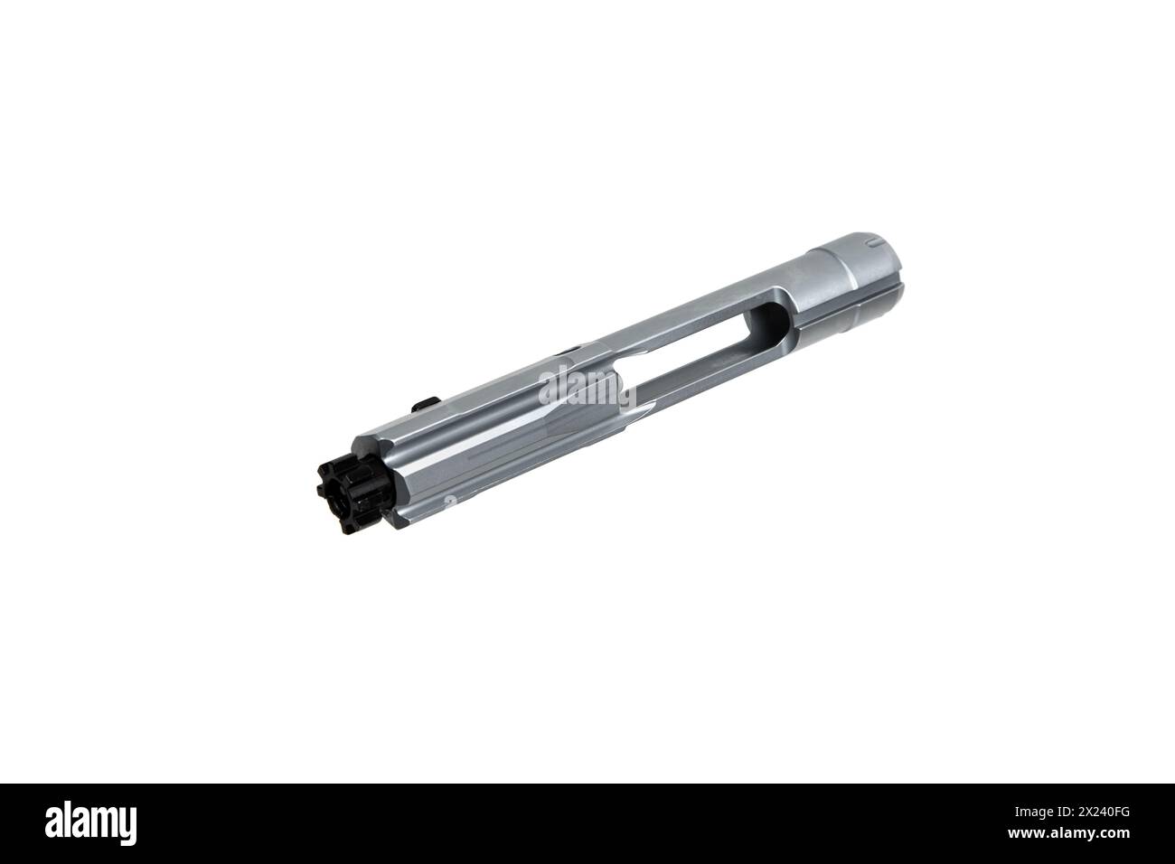 5.56 mm Assault Rifle Bolt isolated on white background Stock Photo - Alamy