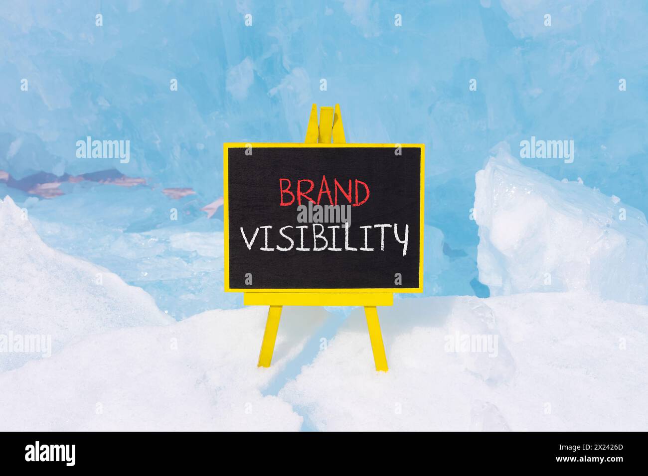 Brand visibility symbol. Concept words Brand visibility on beautiful ...