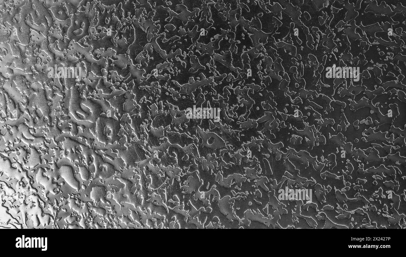 Wall with metallic texture. The surface of the metal wall cladding ...