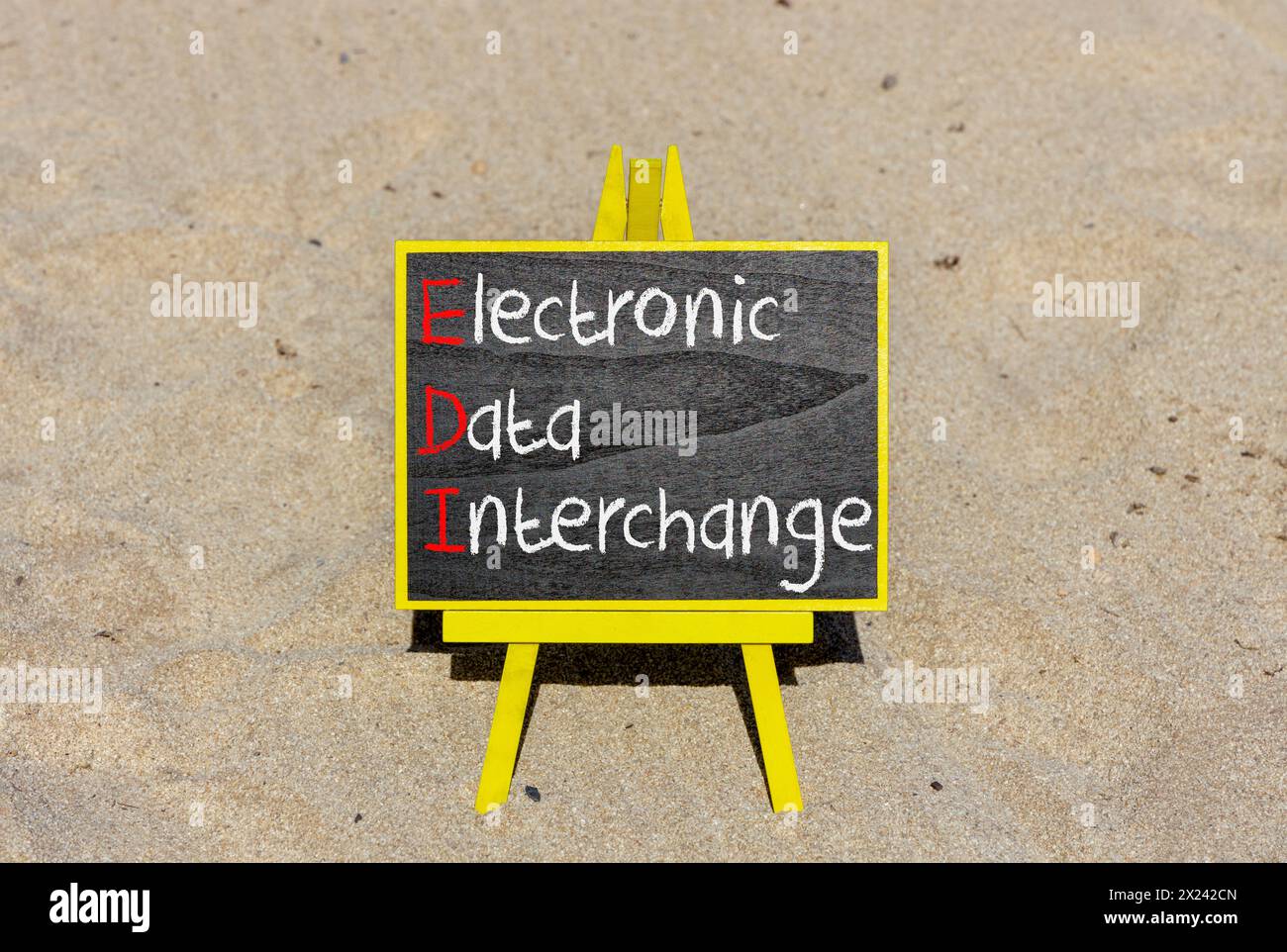 EDI electronic data interchange symbol. Concept words EDI electronic ...