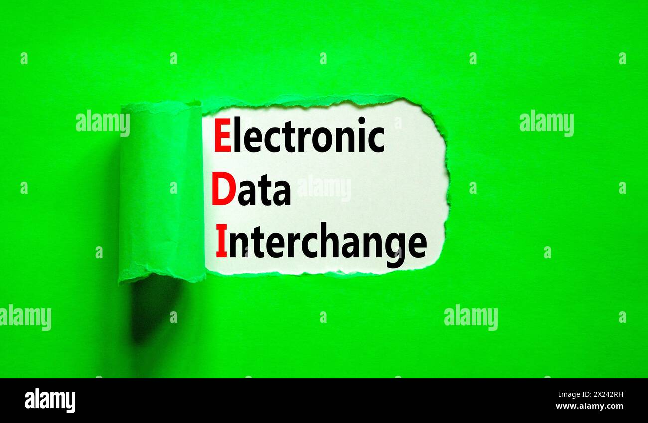EDI electronic data interchange symbol. Concept words EDI electronic ...