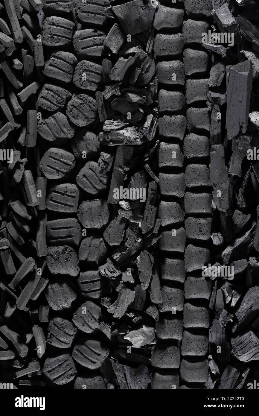 Barbecue charcoal mix Stock Photo - Alamy