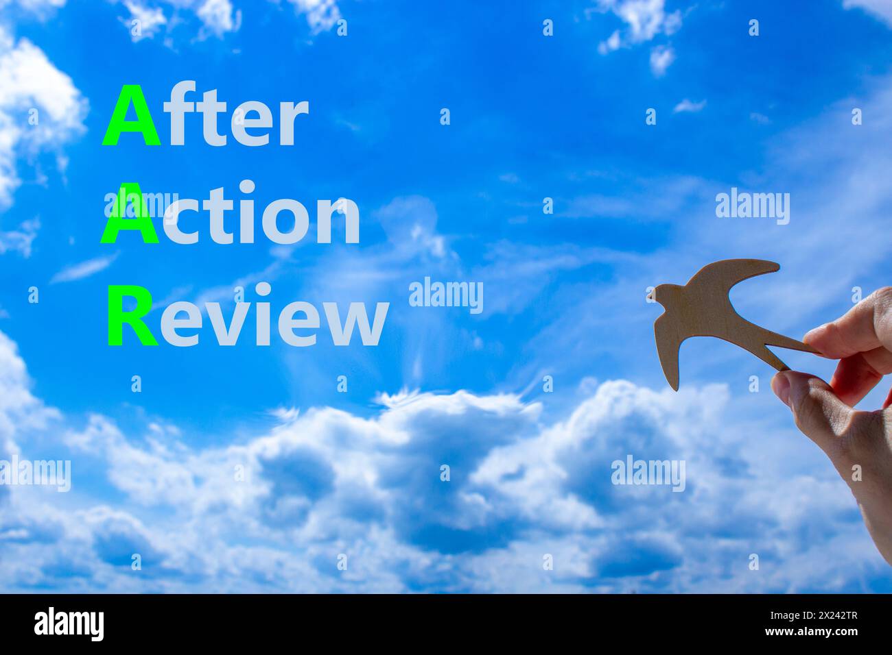 AAR After action review symbol. Concept words AAR After action review ...