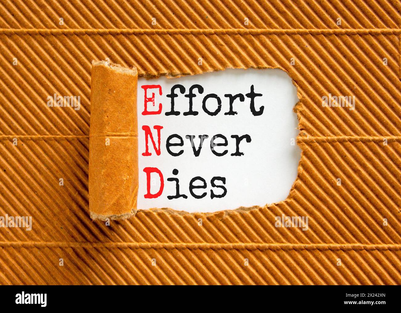 END effort never dies symbol. Concept words END effort never dies on ...