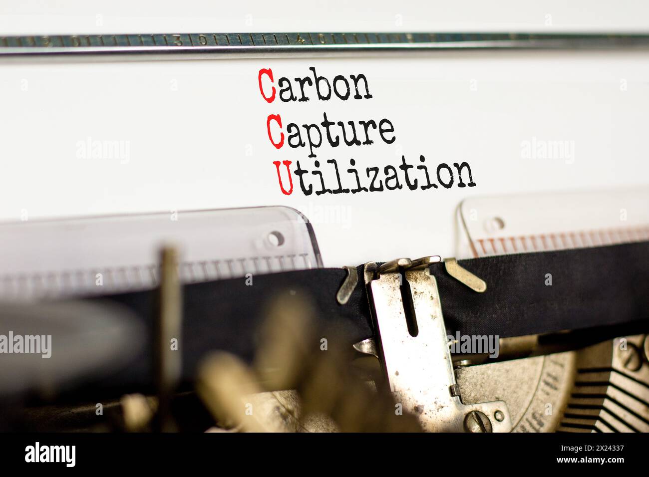 CCU Carbon capture utilization symbol. Concept words CCU Carbon capture ...