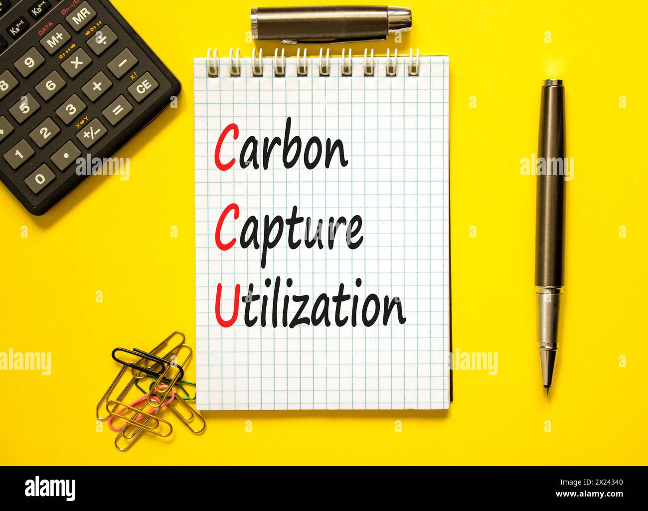 CCU Carbon capture utilization symbol. Concept words CCU Carbon capture ...
