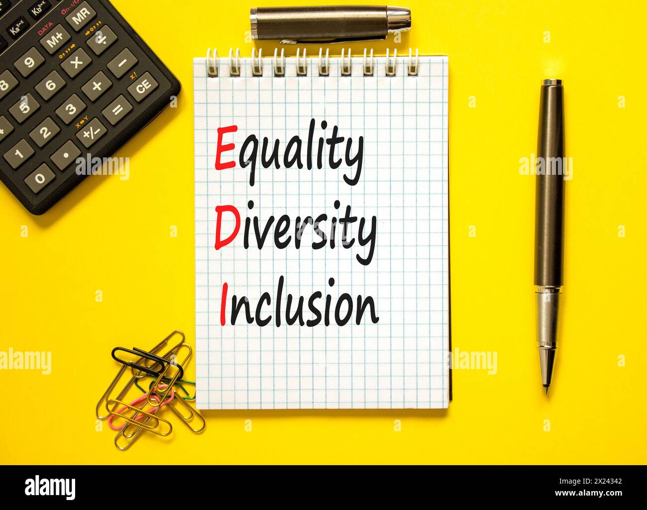 EDI equality diversity inclusion symbol. Concept words EDI equality ...