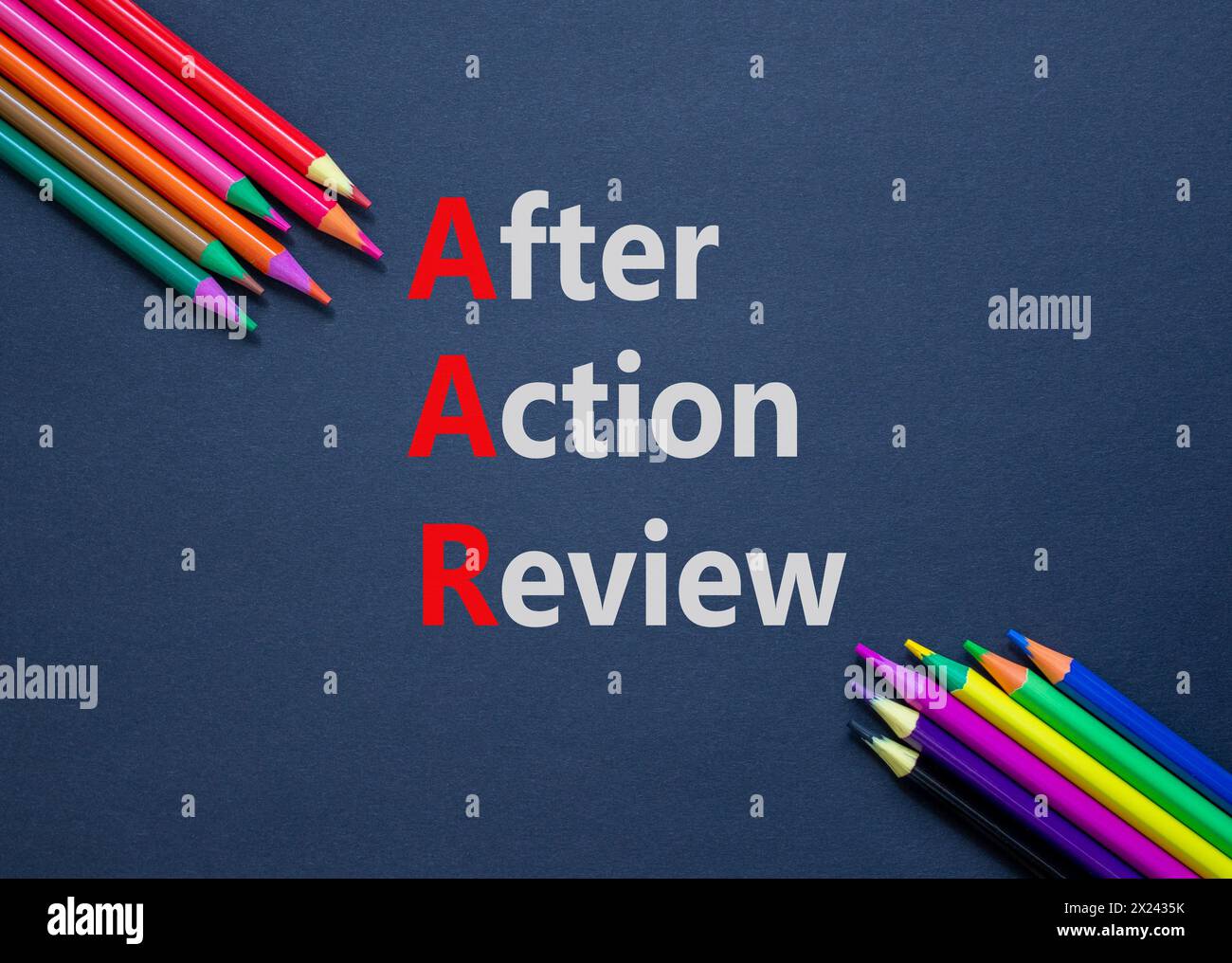 AAR After action review symbol. Concept words AAR After action review ...