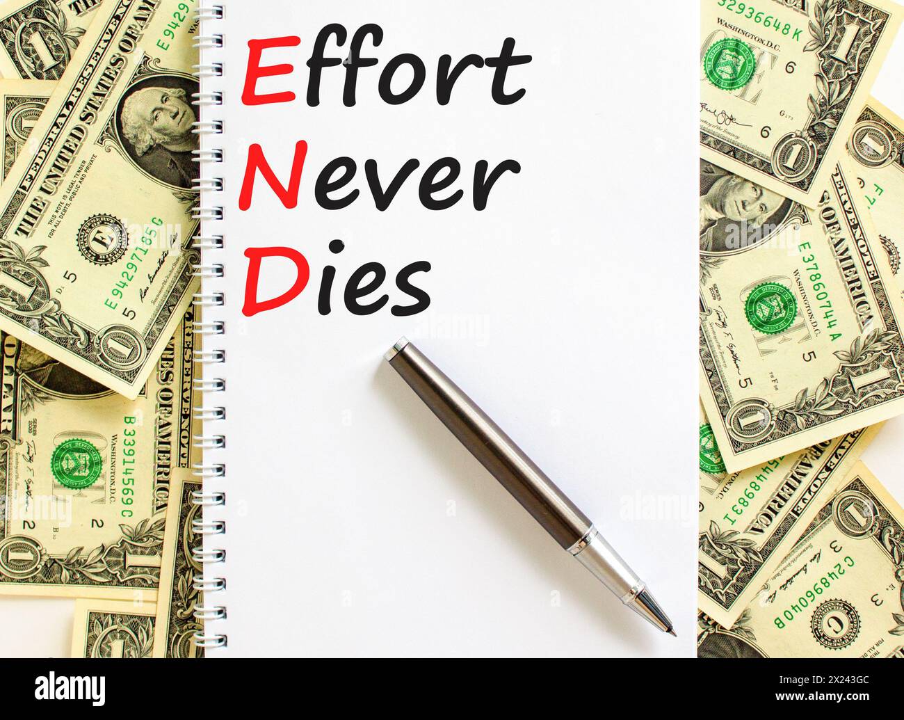 END effort never dies symbol. Concept words END effort never dies on ...