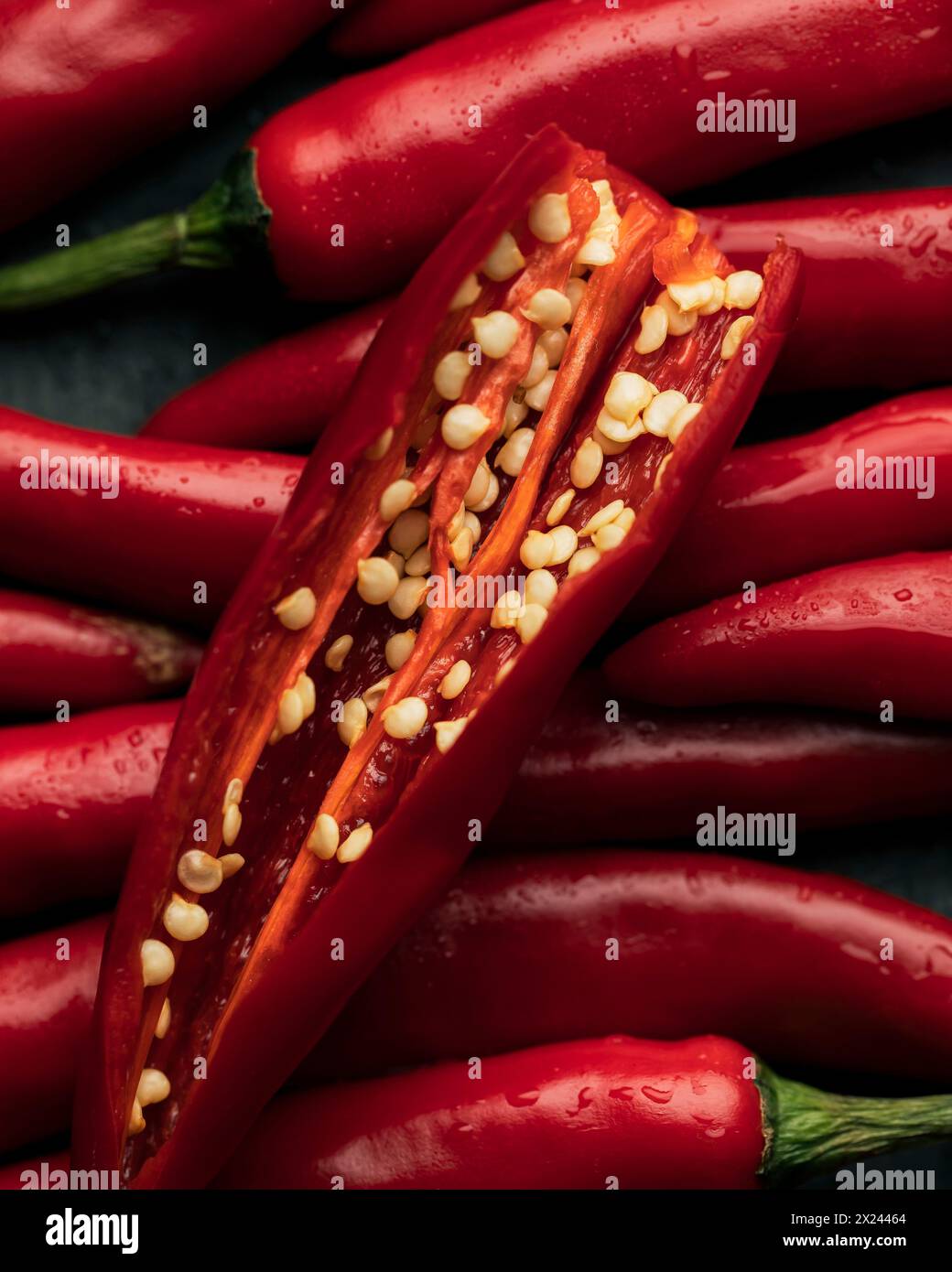 Open chillies hi-res stock photography and images - Alamy