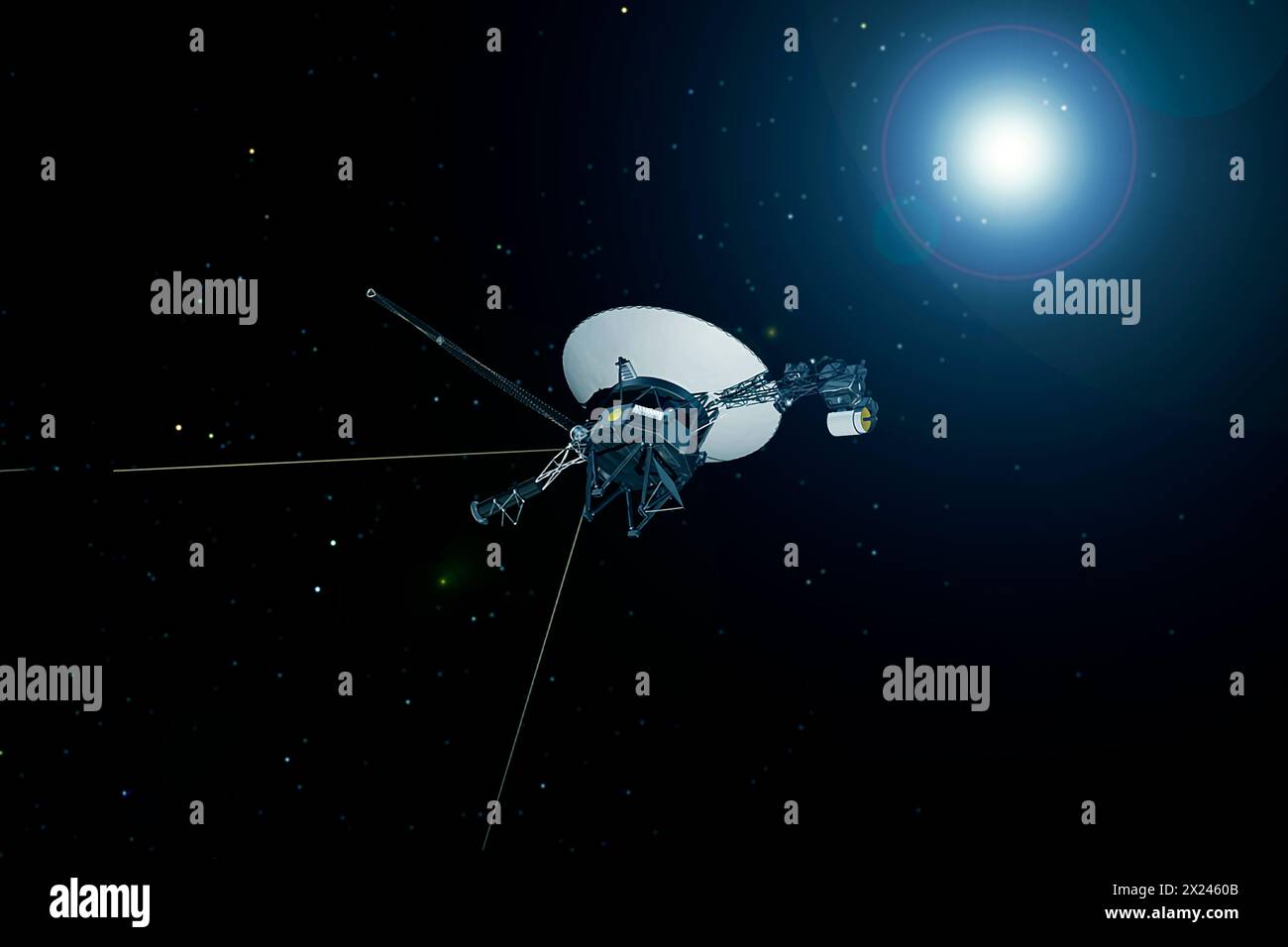 Space probe. Elements of this image furnished by NASA. High quality ...