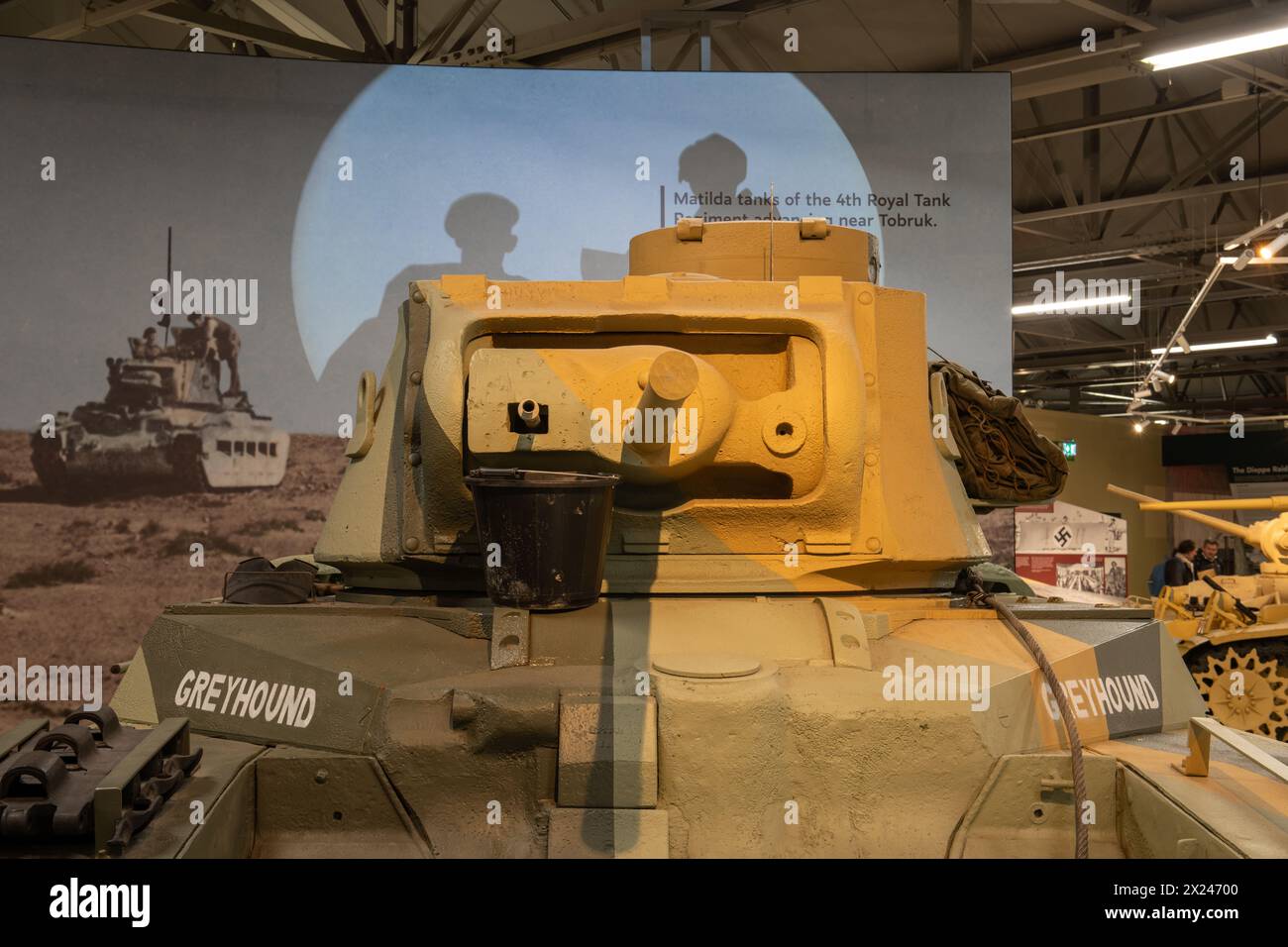 Bovington.Dorset.United Kingdom.February 25th 2024.A Matilda 2 infantry ...