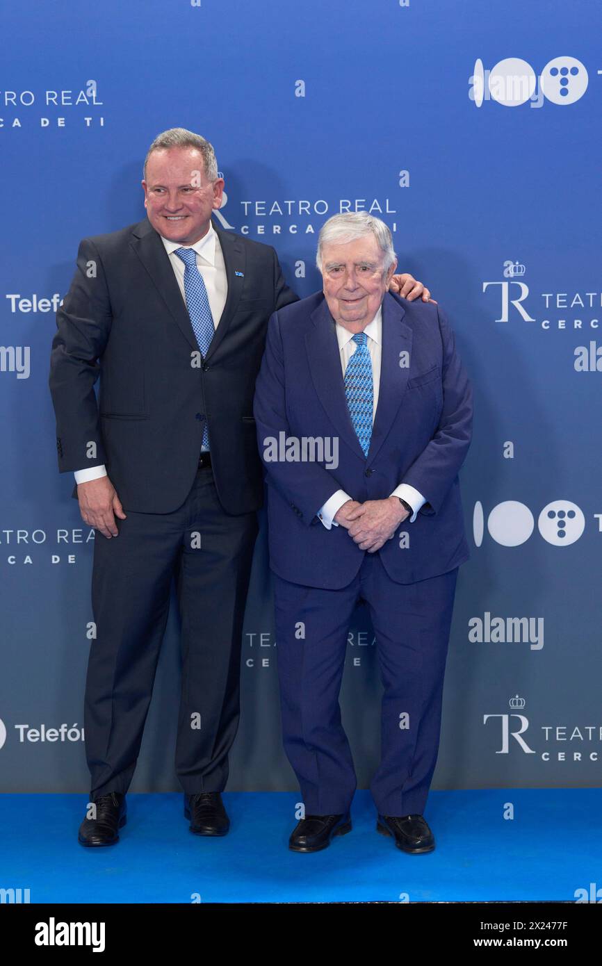 Madrid. Spain. 20240419, Luis Maria Anson attends Telefónica's ...
