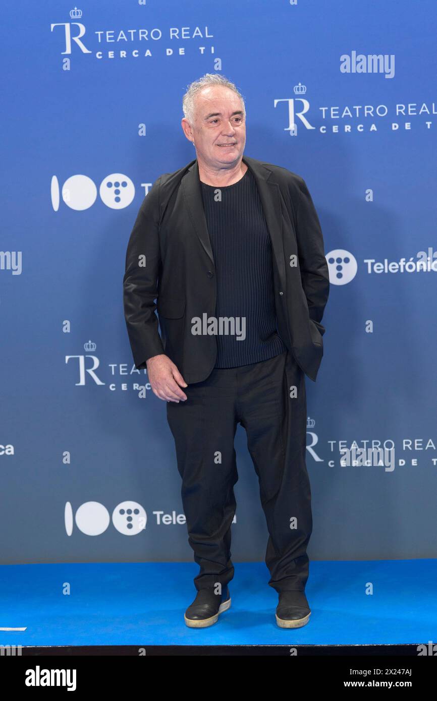 Madrid. Spain. 20240419, Ferran Adria attends Telefónica's centenary ...