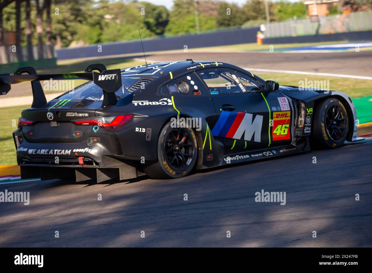 Imola, Italy. 19th Apr, 2024. TEAM WRT (BEL), BMW M4 - Ahmad Al Harthy ...