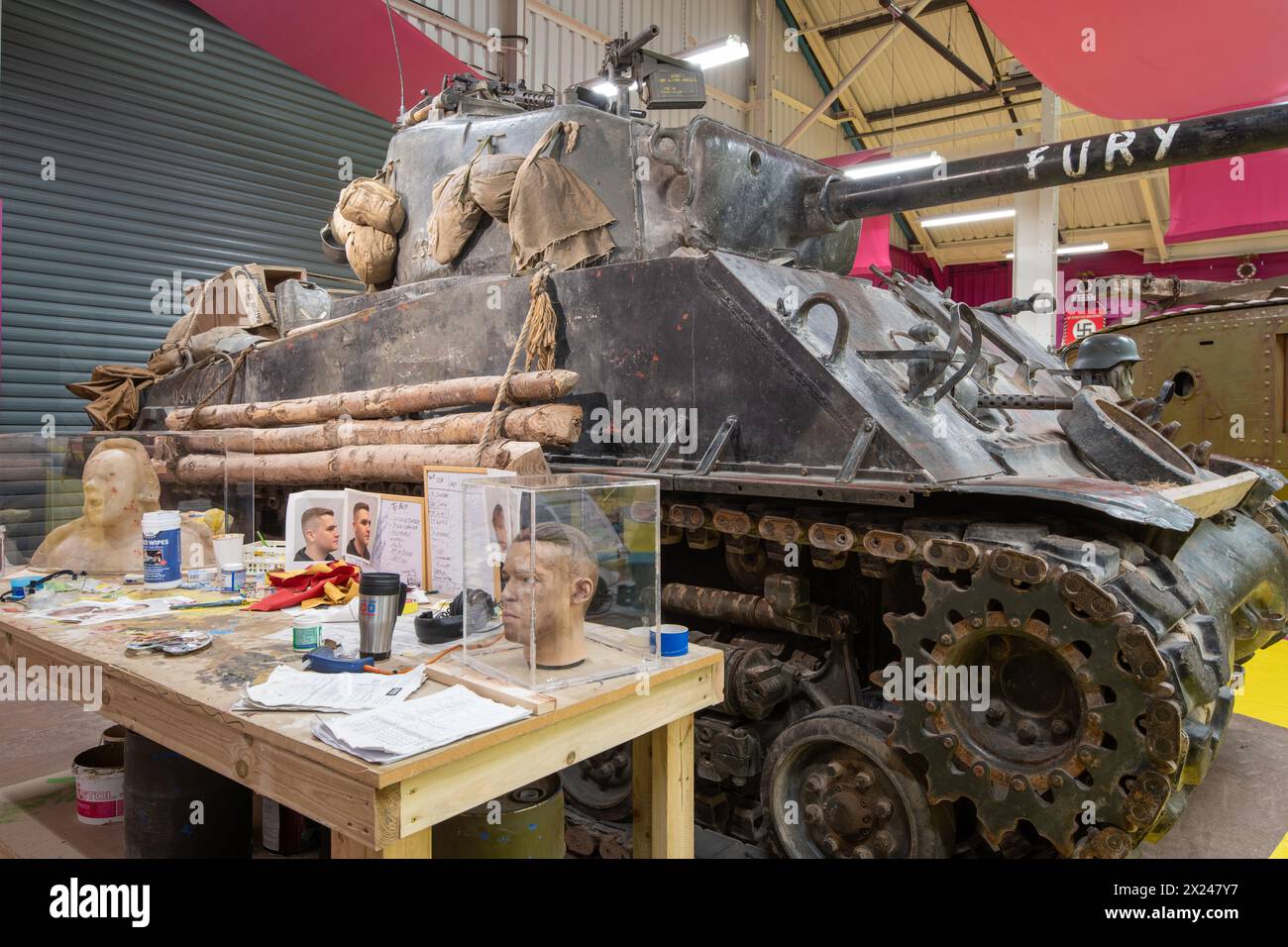 Bovington.Dorset.United Kingdom.February 25th 2024.The Sherman M4A2 ...