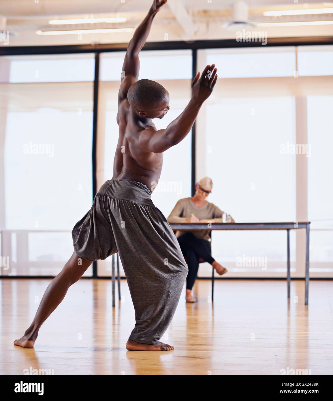 Judge, dancer and ballet in audition for creativity, performance with ...