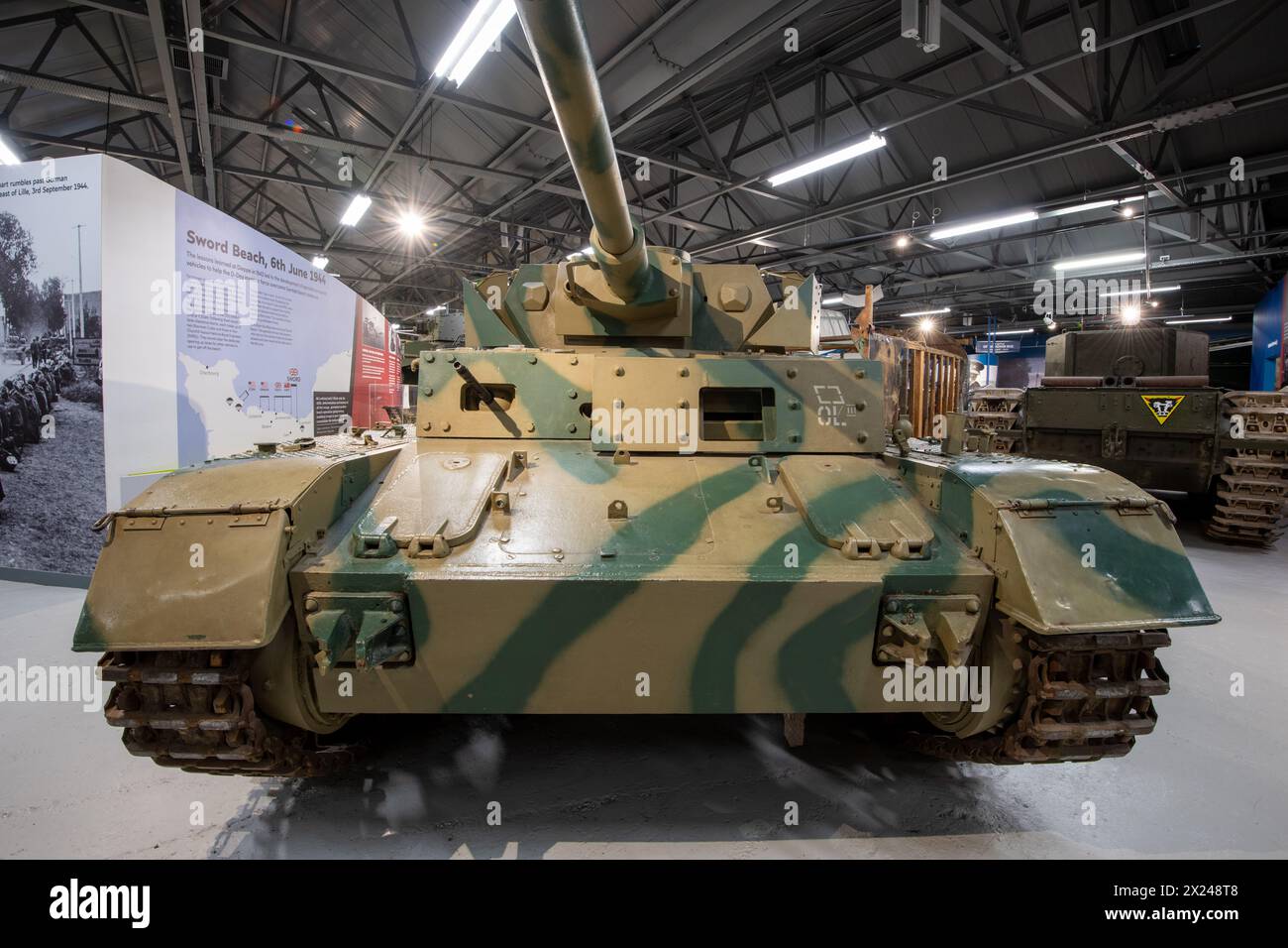 Bovington.Dorset.United Kingdom.February 25th 2024.A Panzer 4 tank from ...