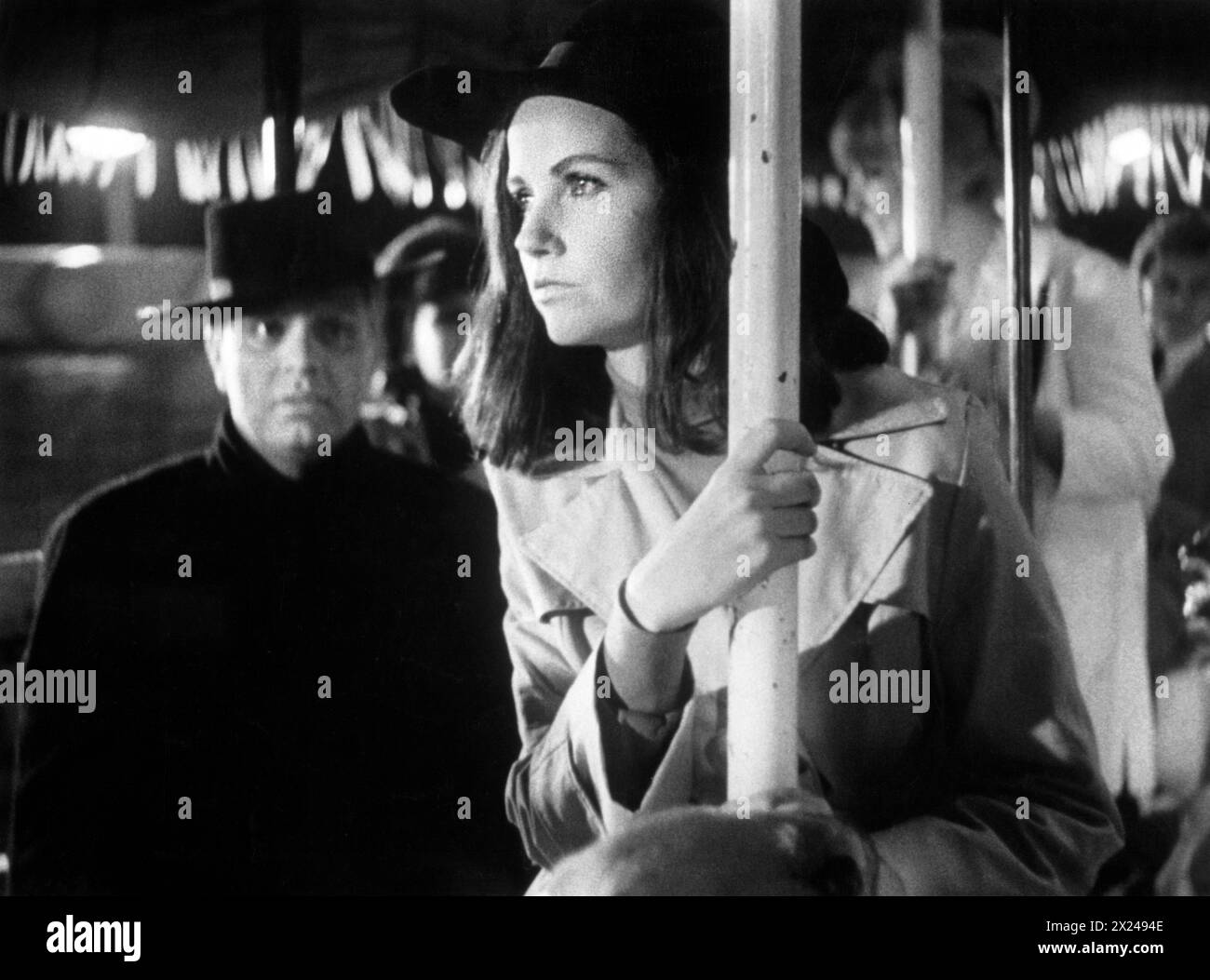 Jim Begg, Sandra Knight, on-set of the film, "Blood Bath", American ...