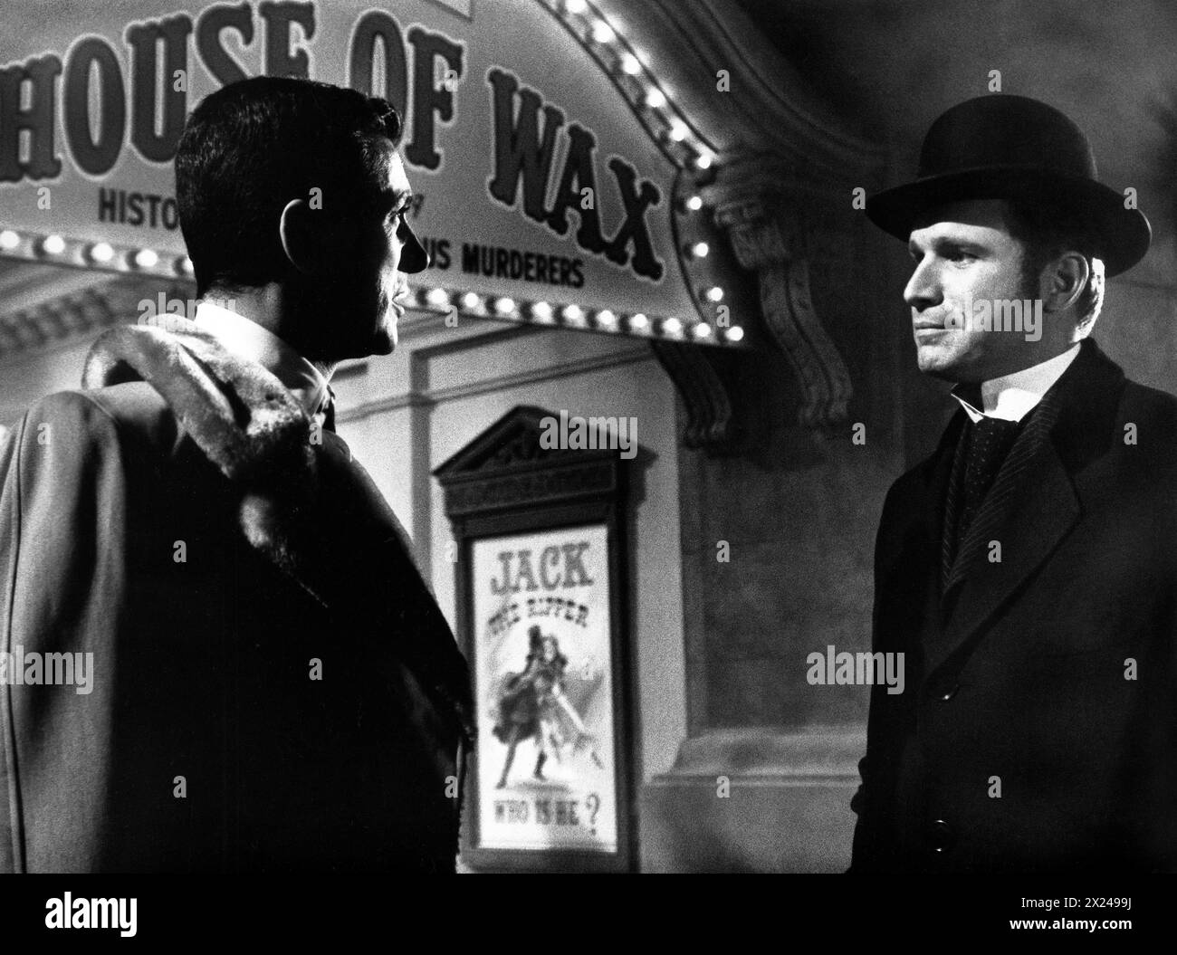 Cesare Danova, Wayne Rogers, on-set of the film, "Chamber Of Horrors ...