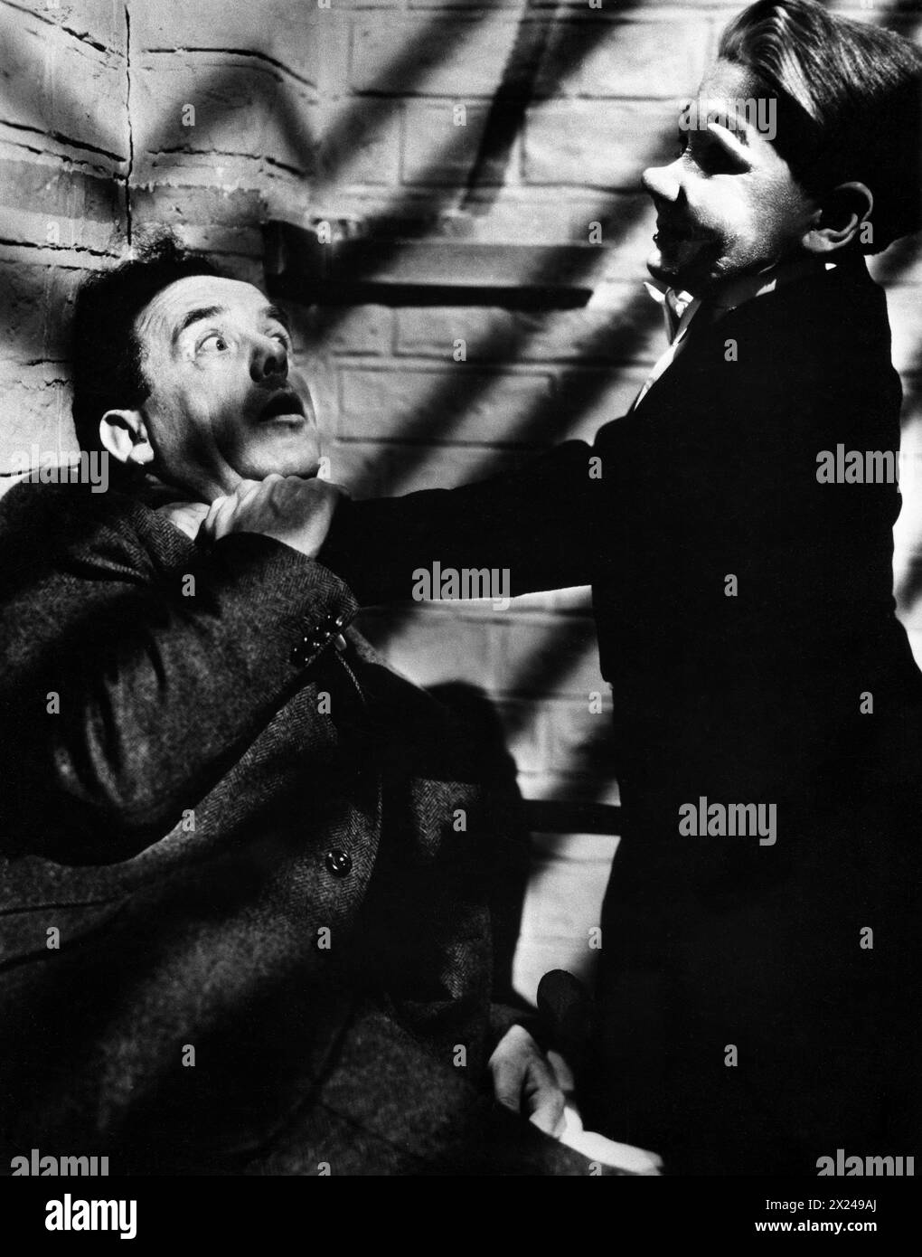 Mervyn Johns, John McGuire, on-set of the British film, "Dead Of Night ...