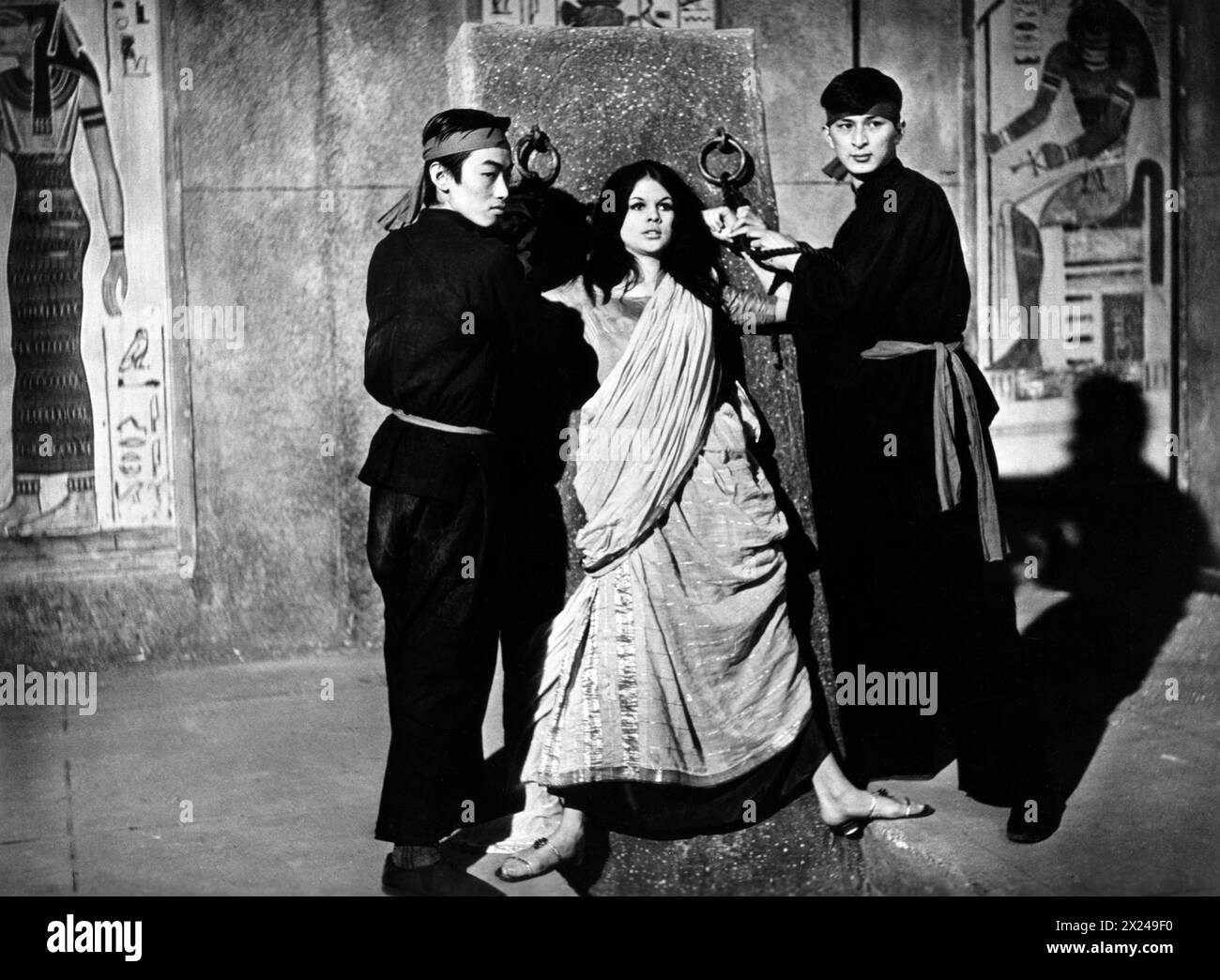 Marie Versini, on-set of the British/West German film, "The Brides Of ...