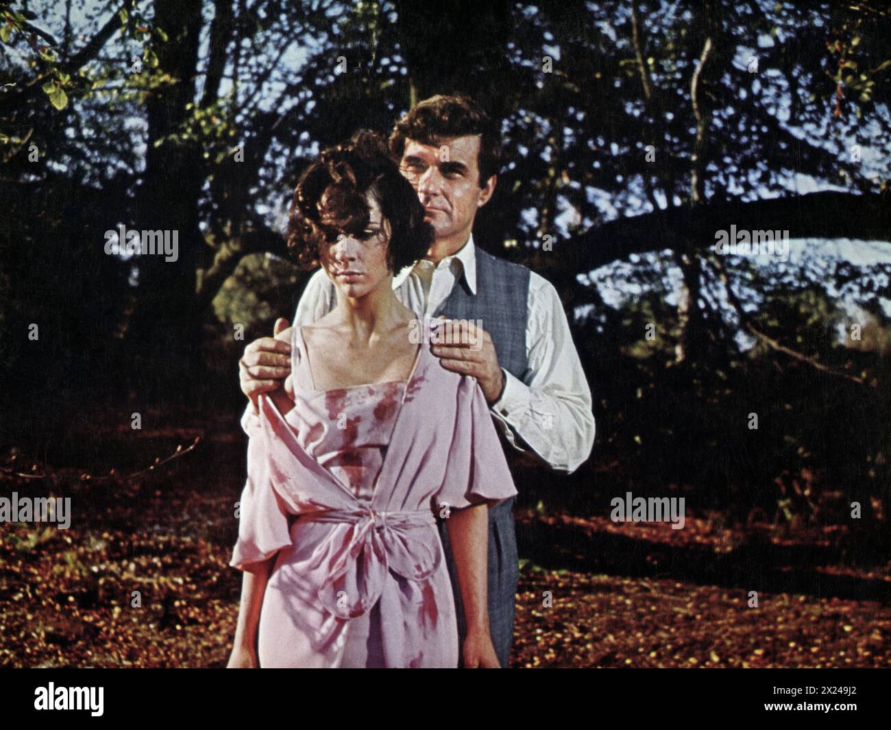 Nike Arrighi, Leon Greene, on-set of the British film, "The Devil Rides ...