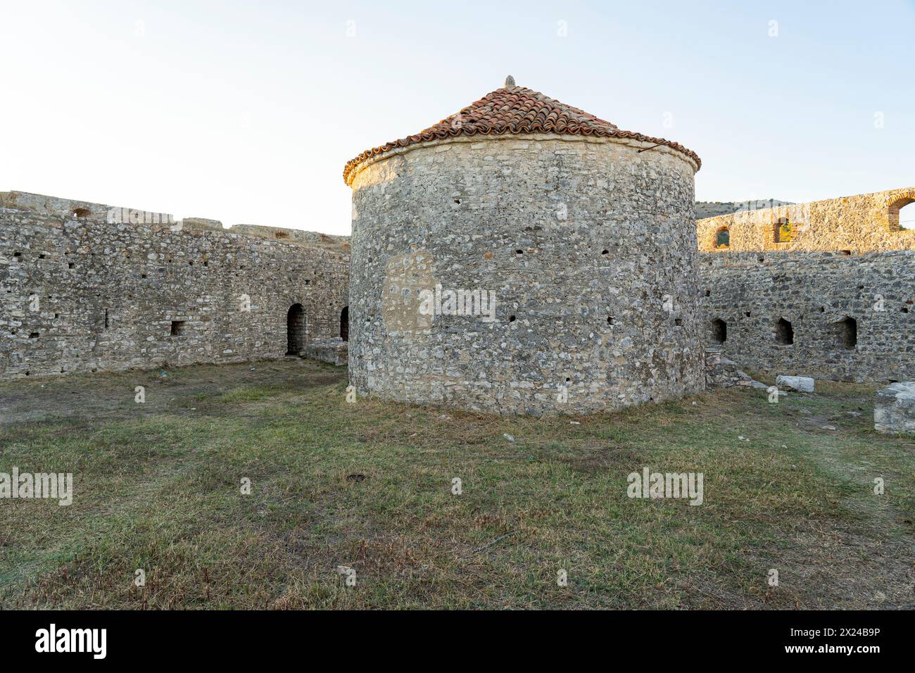 Outer walls of Venetian Triangular Castle,kalaja trembling venetian ...