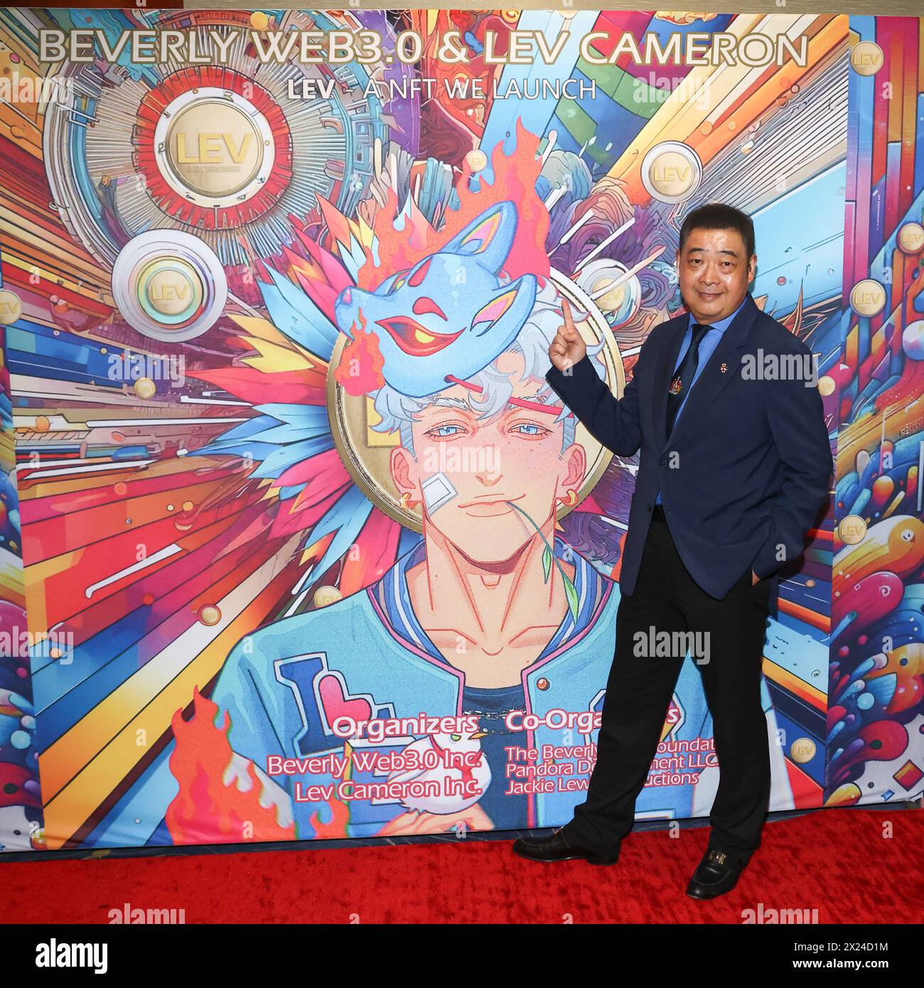 Beverly Hills, California, USA. 17th April, 2024. TV host Joey Zhou, CEO Beverly Web3.0 ...