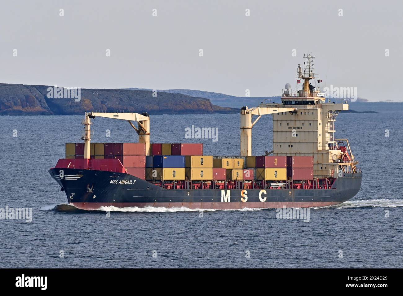 Containership MSC ABIGAIL F heading for OSlo Stock Photo - Alamy