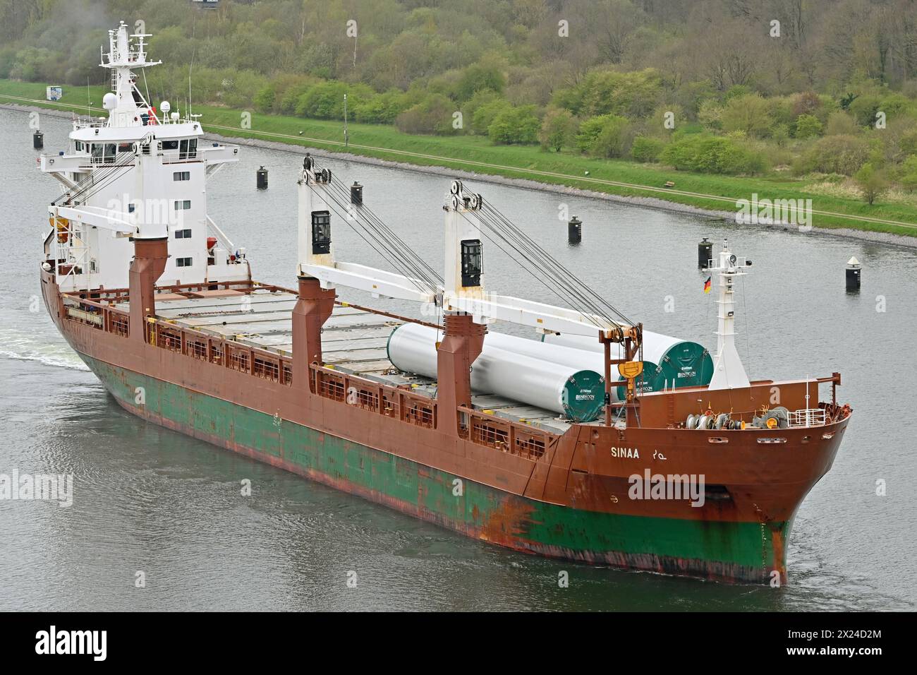 General Cargo Ship SINAA at the Kiel Canal Stock Photo - Alamy