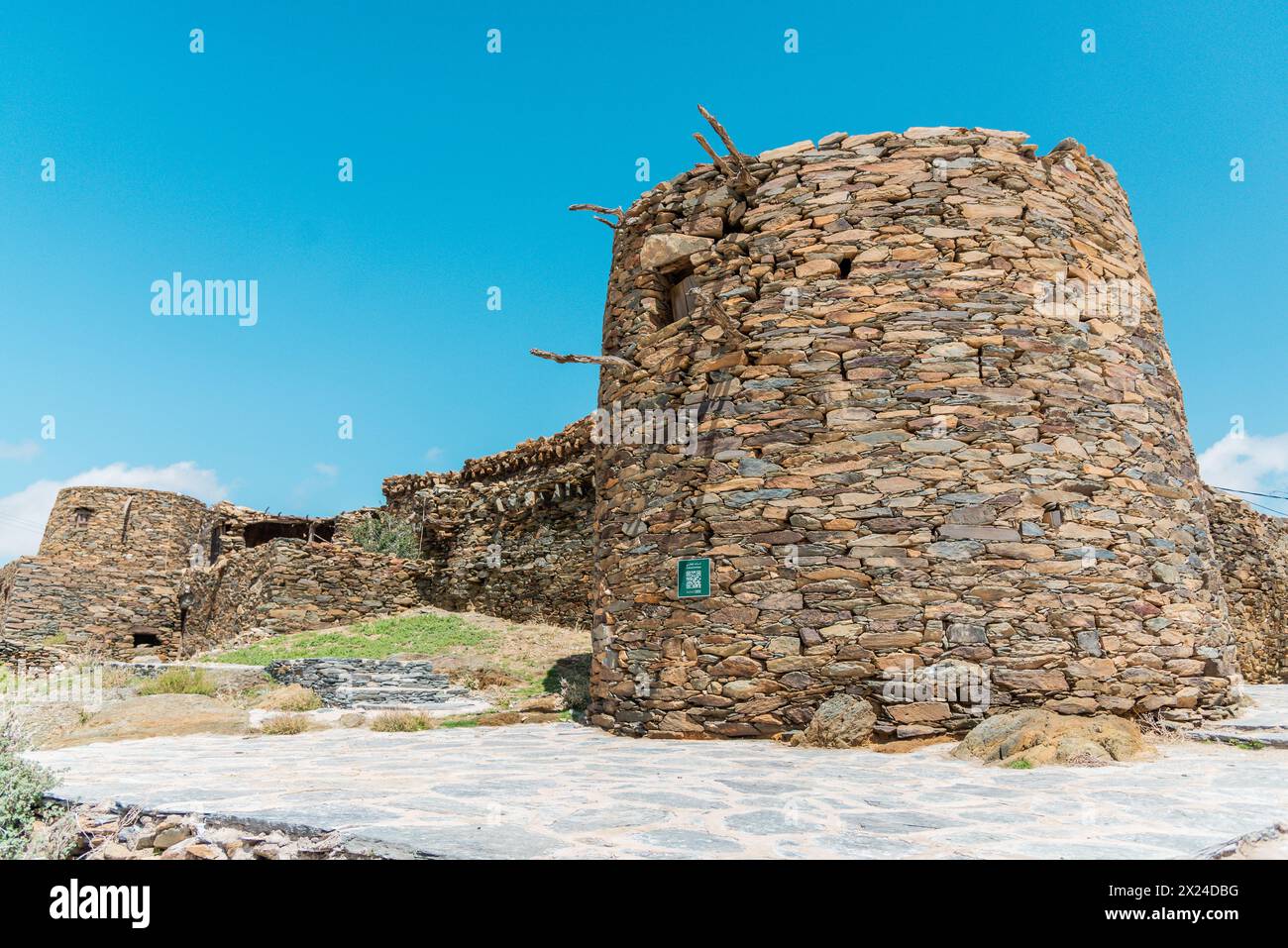 An ancient castle constructed using stones in ancient architecture ...