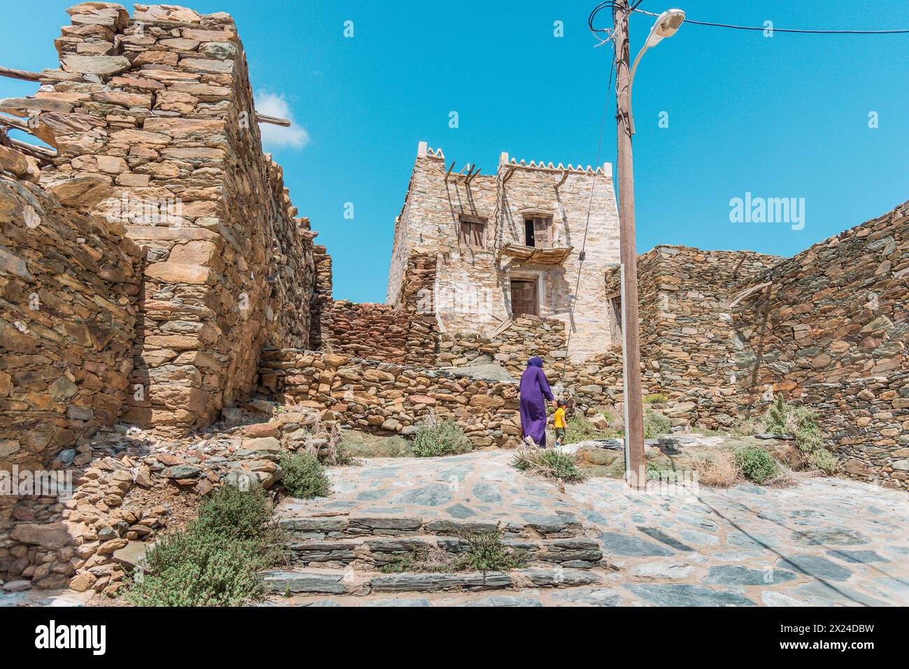 An ancient castle constructed using stones in ancient architecture ...