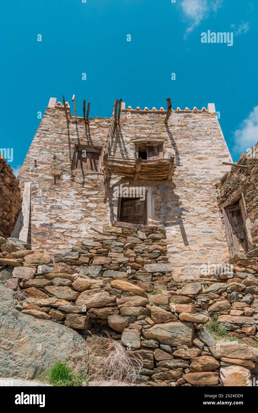 An ancient castle constructed using stones in ancient architecture ...
