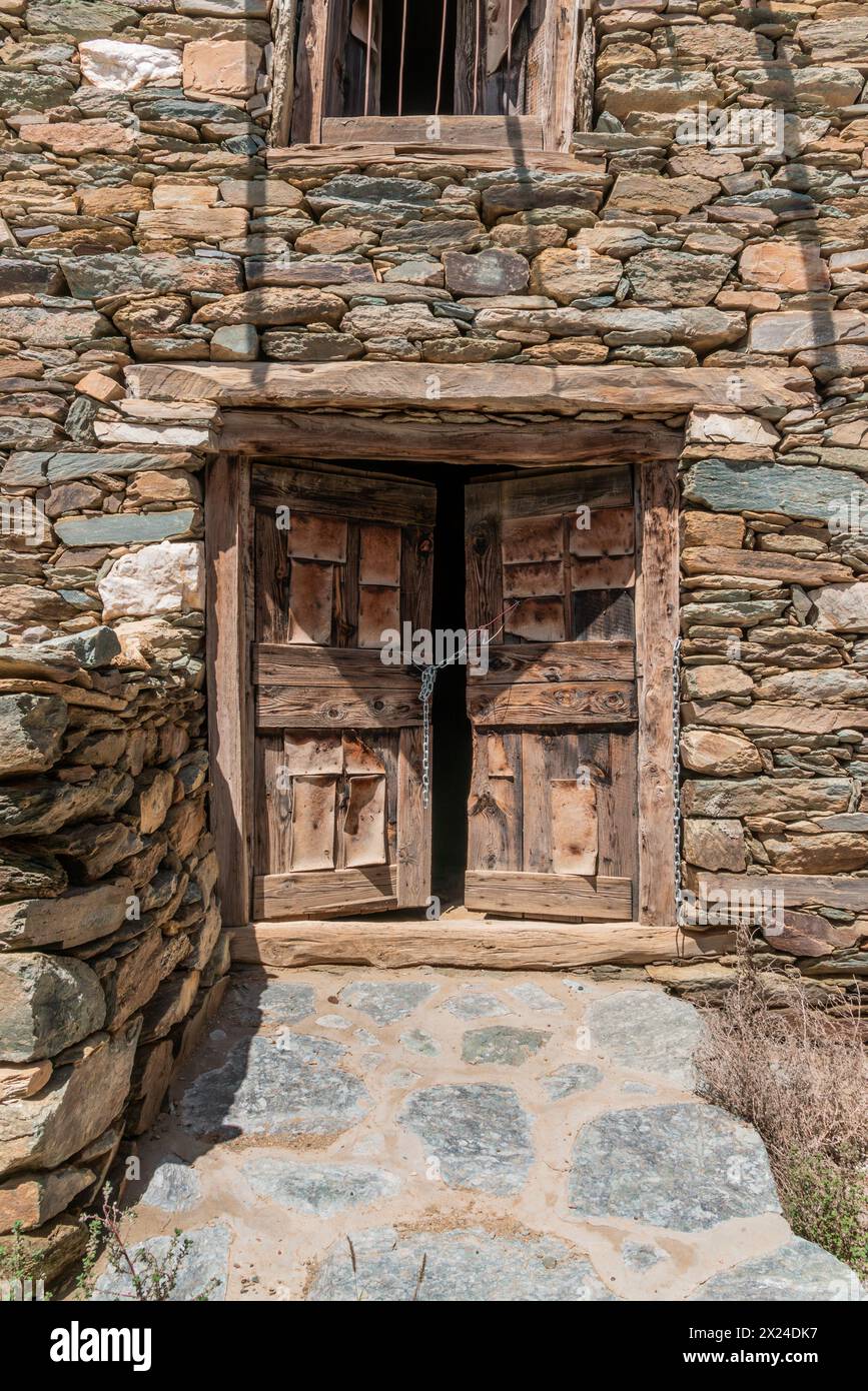 An ancient castle constructed using stones in ancient architecture ...