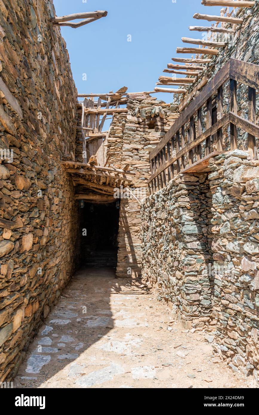 An ancient castle constructed using stones in ancient architecture ...