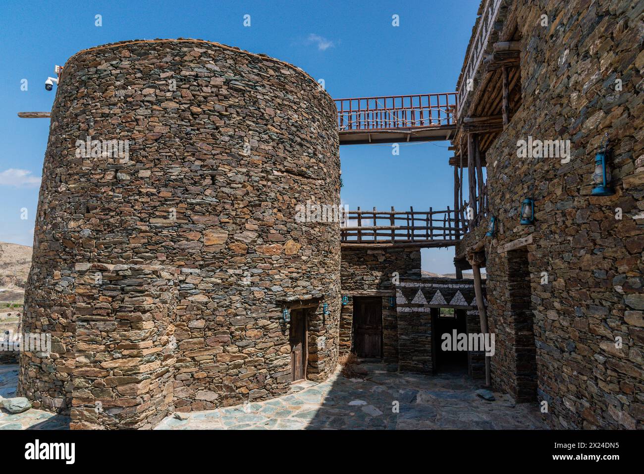 An ancient castle constructed using stones in ancient architecture ...