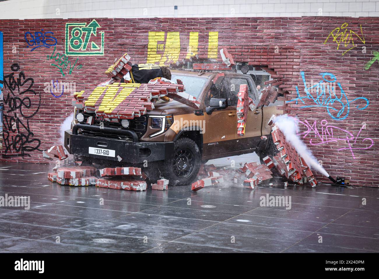 Stuntman car hi-res stock photography and images - Alamy