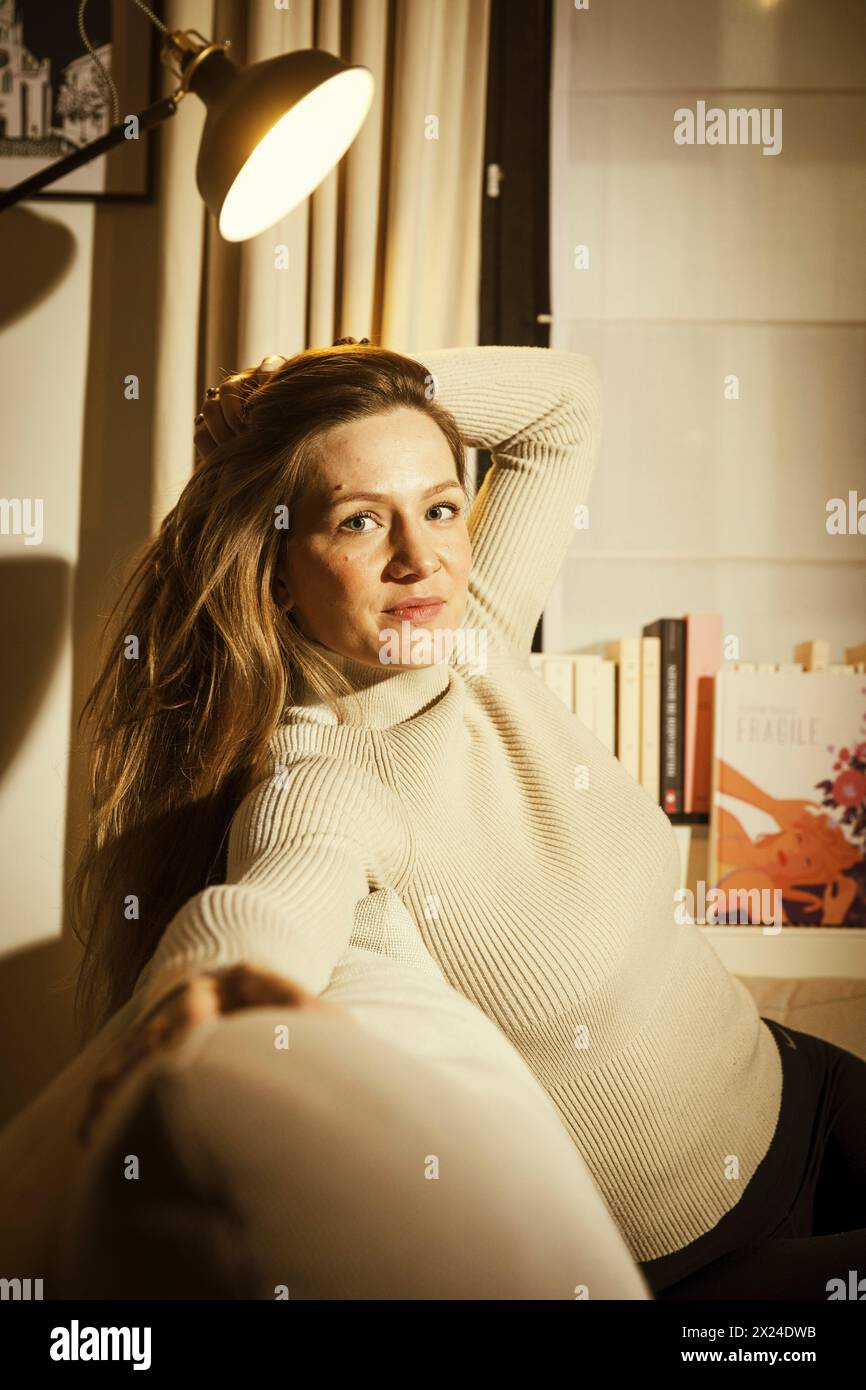 Brussels, Belgium. 02nd Apr, 2024. Nicolas Landemard/Le Pictorium - Mathilde Ducrest - 02/04 ...