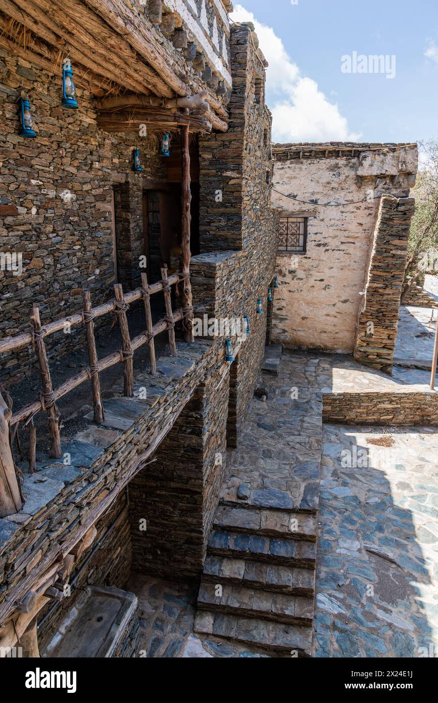 An ancient castle constructed using stones in ancient architecture ...