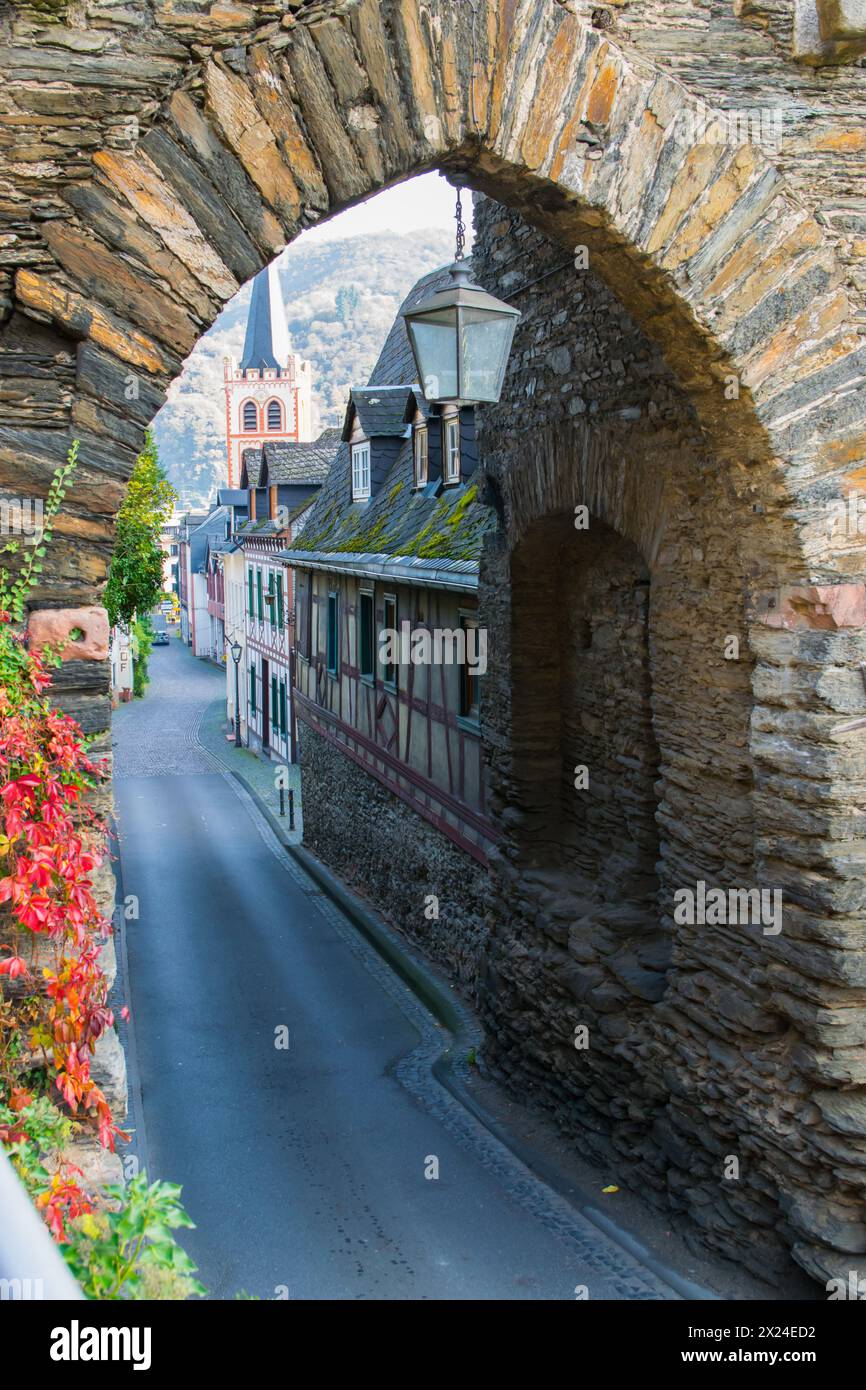 Ancient old city with buildings, architectural decorations, stone walls ...