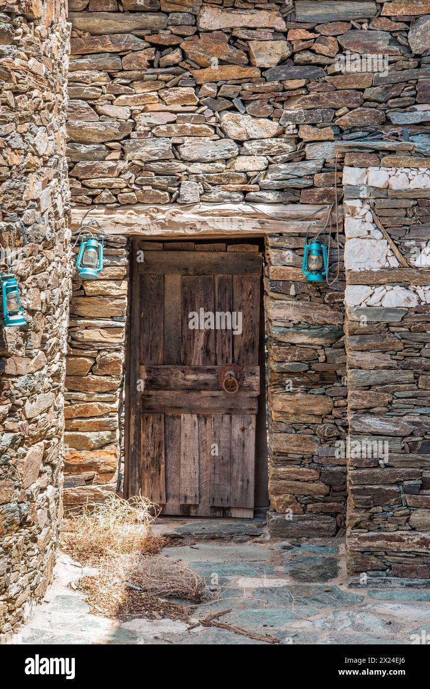 An ancient castle constructed using stones in ancient architecture ...