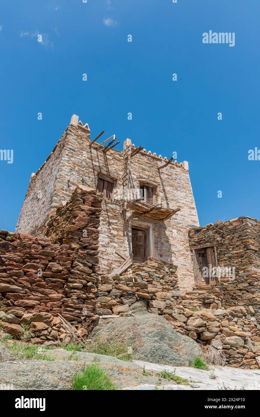 An ancient castle constructed using stones in ancient architecture ...