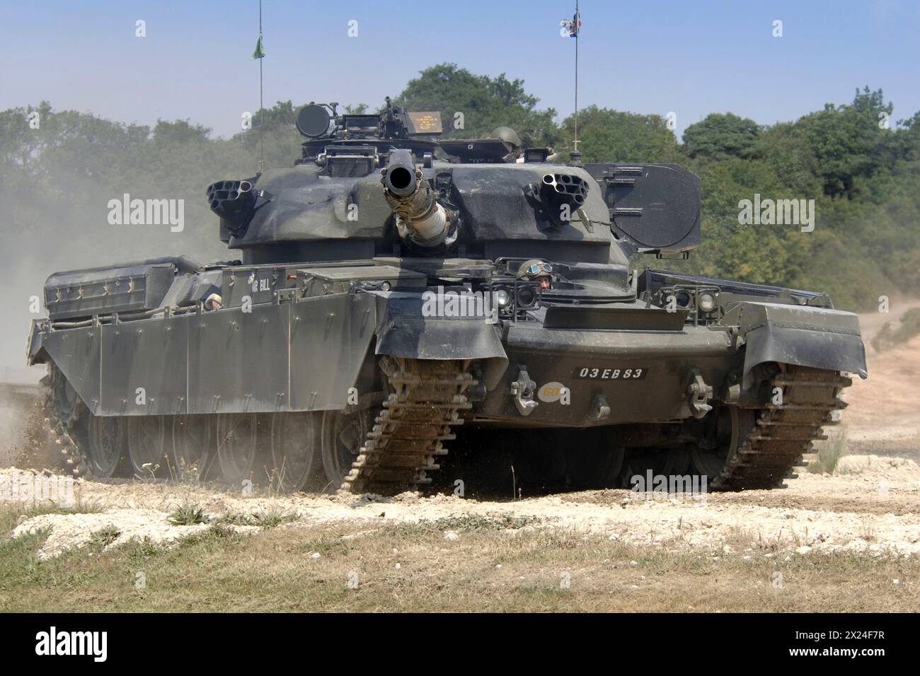 Modern day British Army Chieftain tank on manouvers in Europe Stock ...
