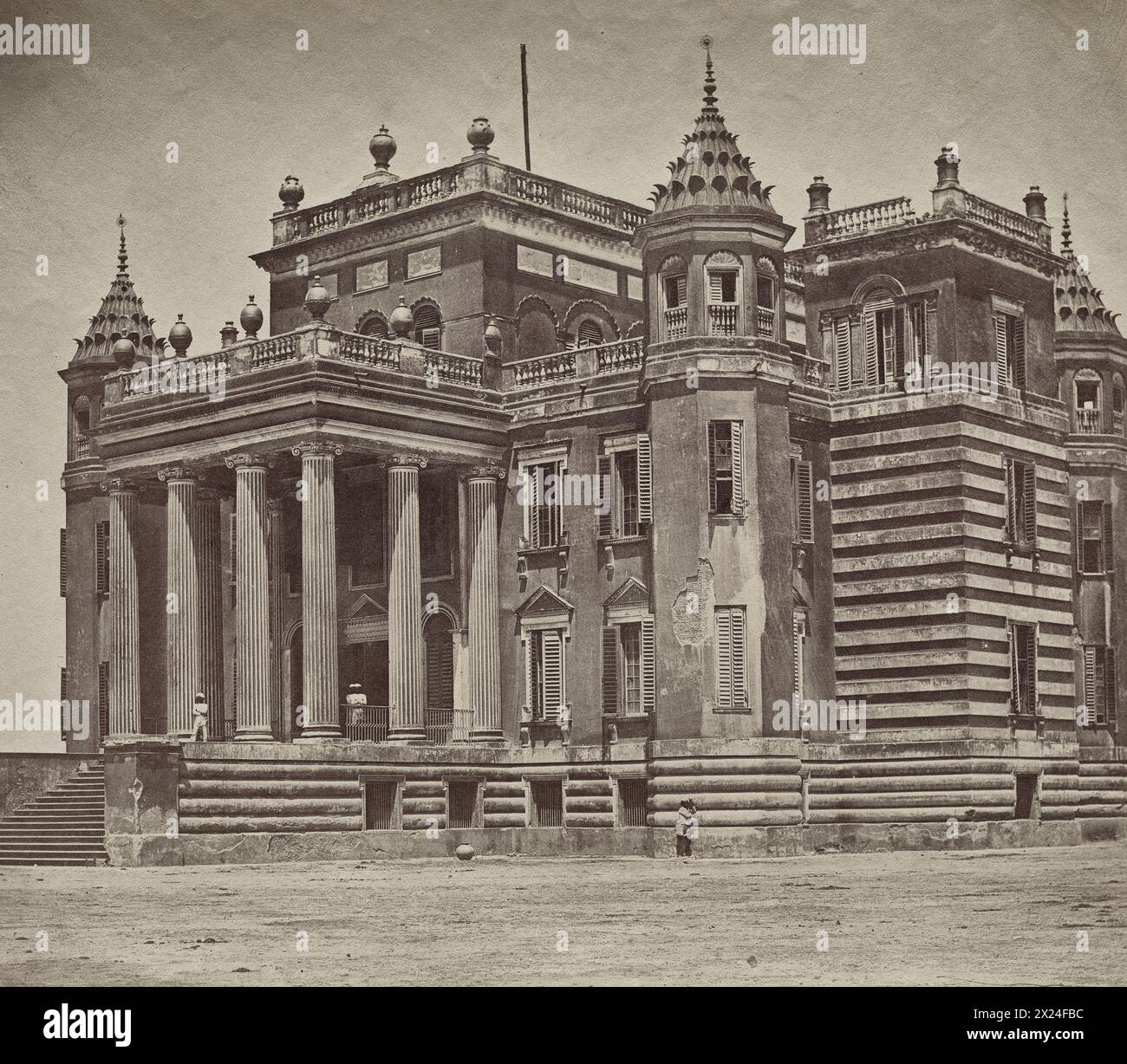 The Dilkoosha Palace, Felice A. Beato, 1858 Stock Photo - Alamy
