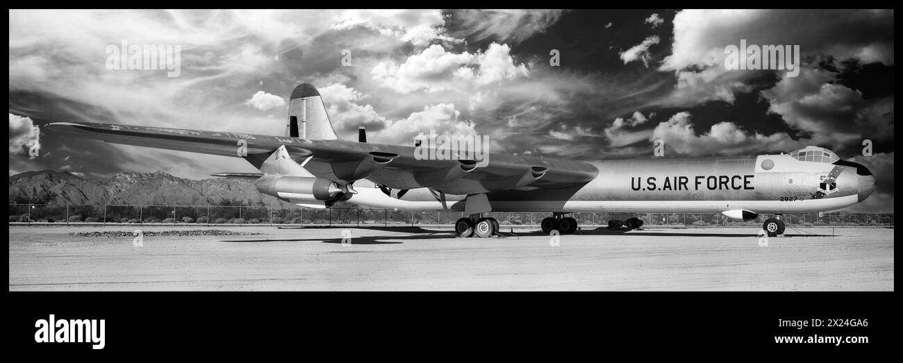 1955 Convair B-36 Peacemaker long-range strategic bomber plane on ...