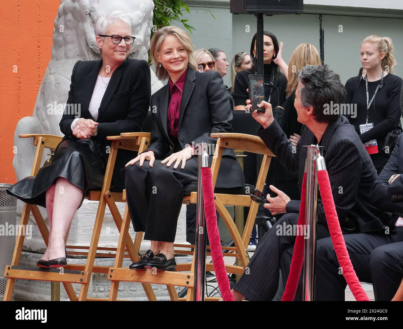 (L-R) Jamie Lee Curtis, Jodie Foster and Alexandra Hedison at the Jodie ...