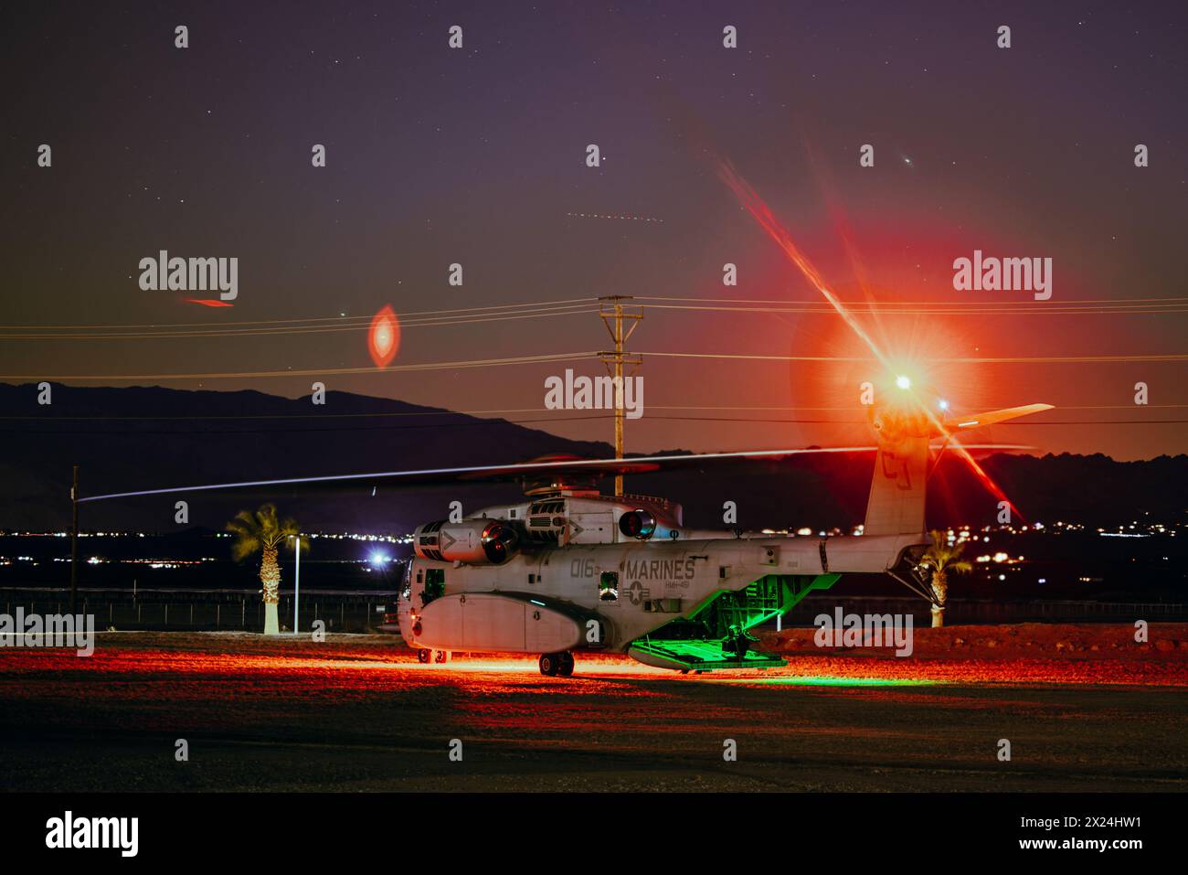 A U.S. Marine Corps CH-53K King Stallion assigned to Marine Aviation ...