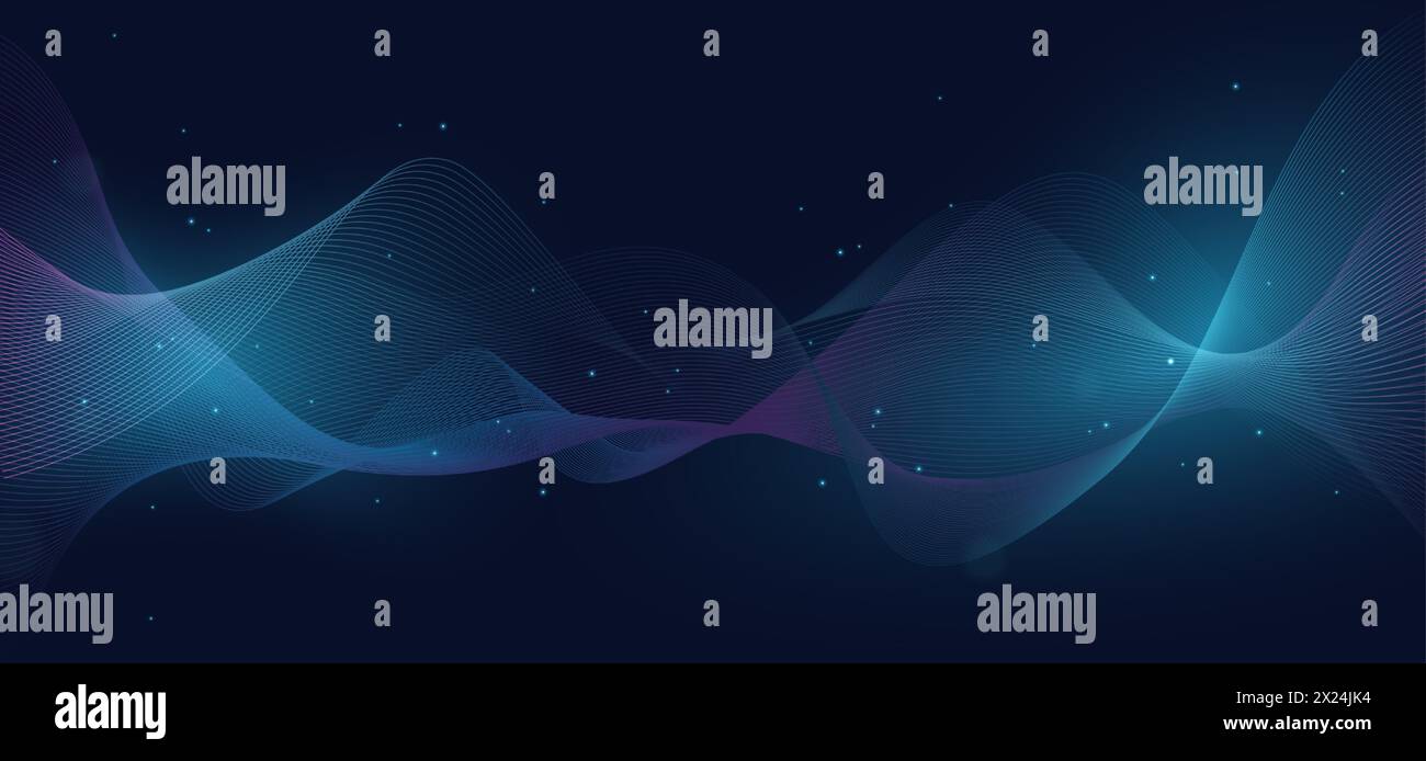 Glowing music wave Stock Vector Images - Alamy